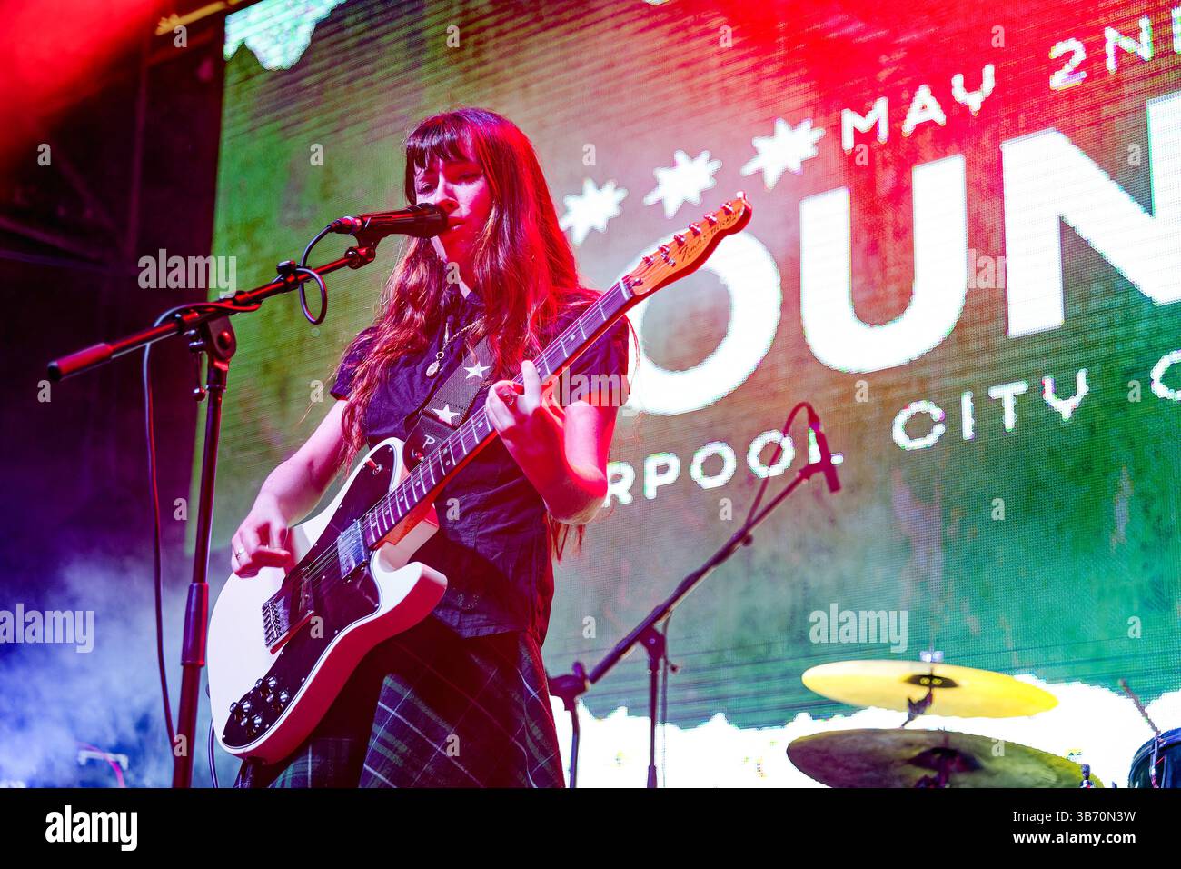 May 3, 2025, Liverpool, UK: LILY ARON (vocals Guitar )Of Irish Indie ...