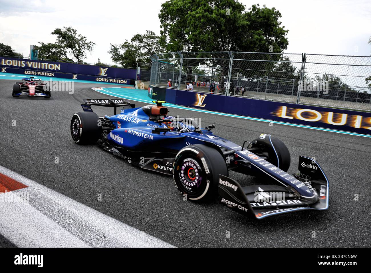 Miami, USA. 04th May, 2025. Carlos Sainz (ESP) Atlassian Williams ...