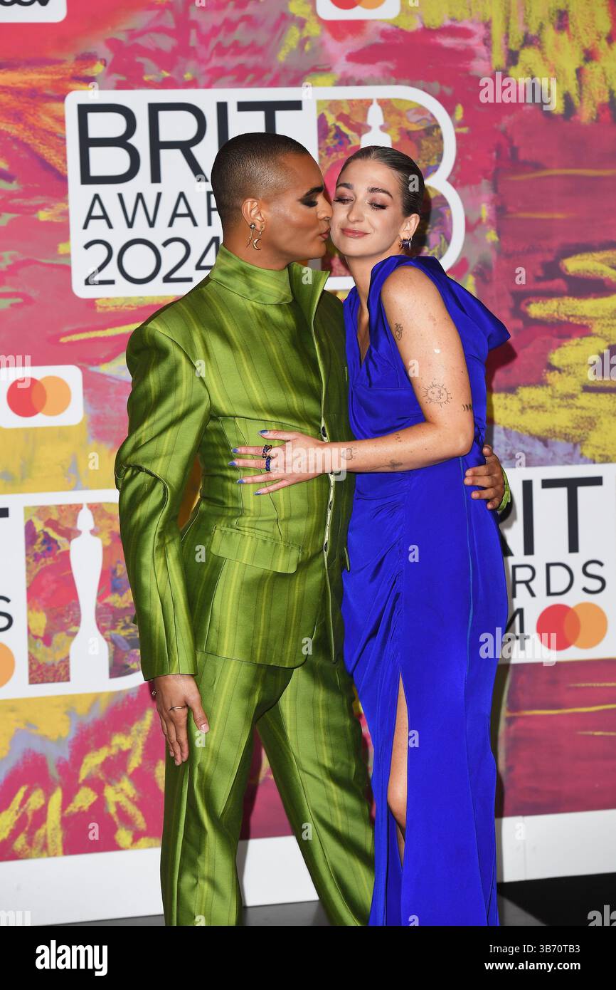 LONDON, ENGLAND - MARCH 02: Layton Williams and Harriet Rose attending ...