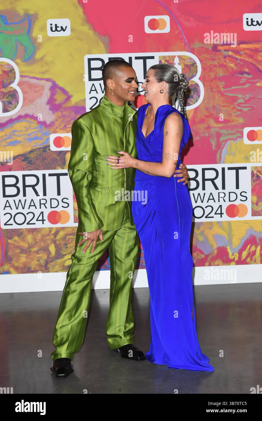 LONDON, ENGLAND - MARCH 02: Layton Williams and Harriet Rose attending ...