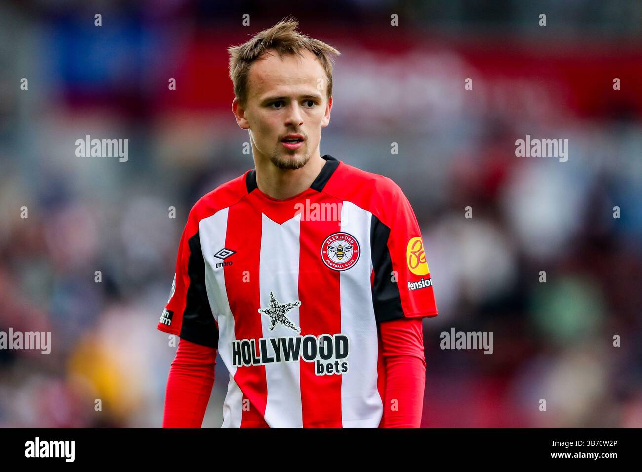 London, UK. 04th May, 2025. Mikkel Damsgaard of Brentford looks on ...