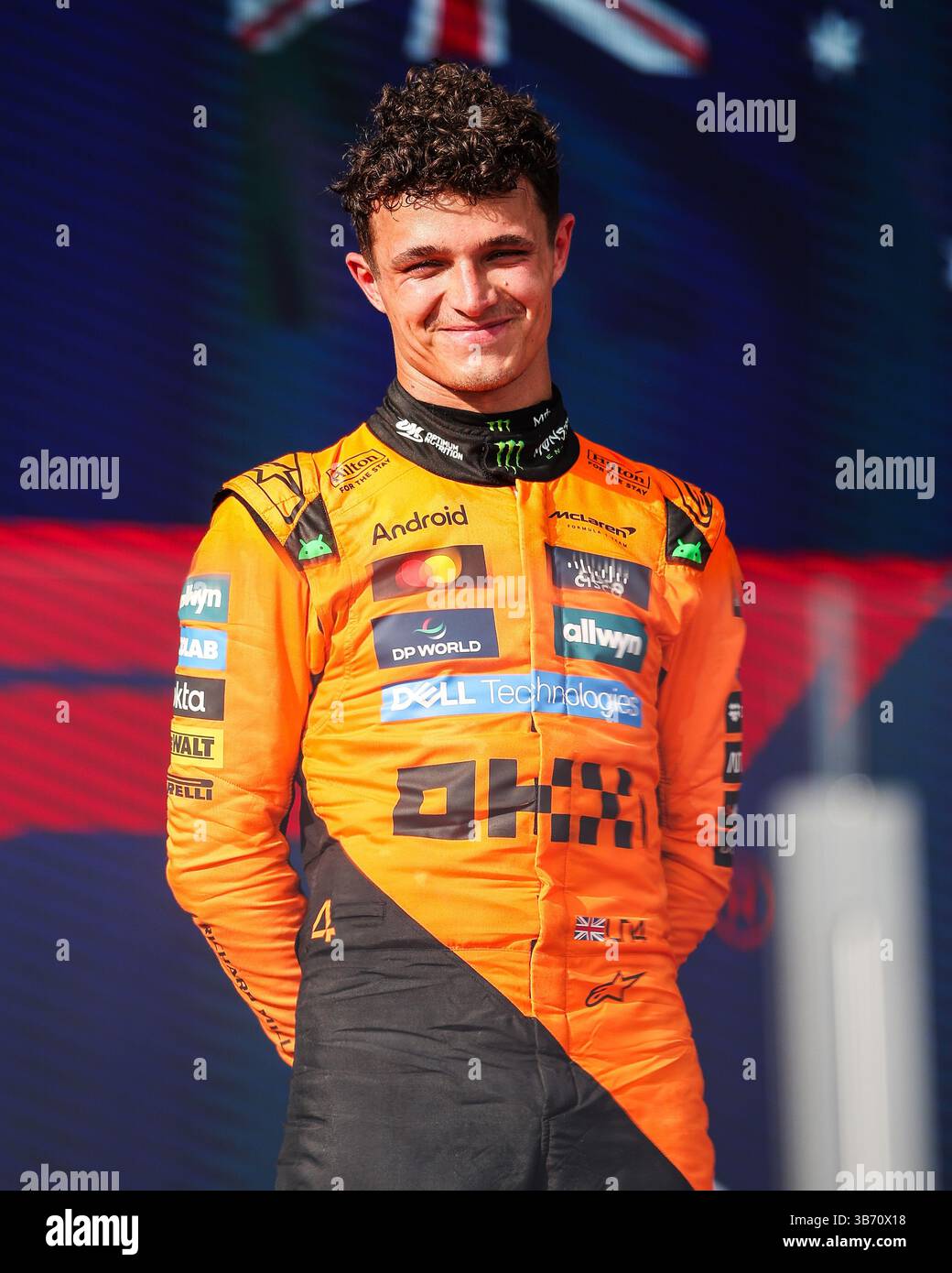 Miami Gardens, Etats Unis. 04th May, 2025. NORRIS Lando (gbr), McLaren F1 Team MCL39, portrait ...