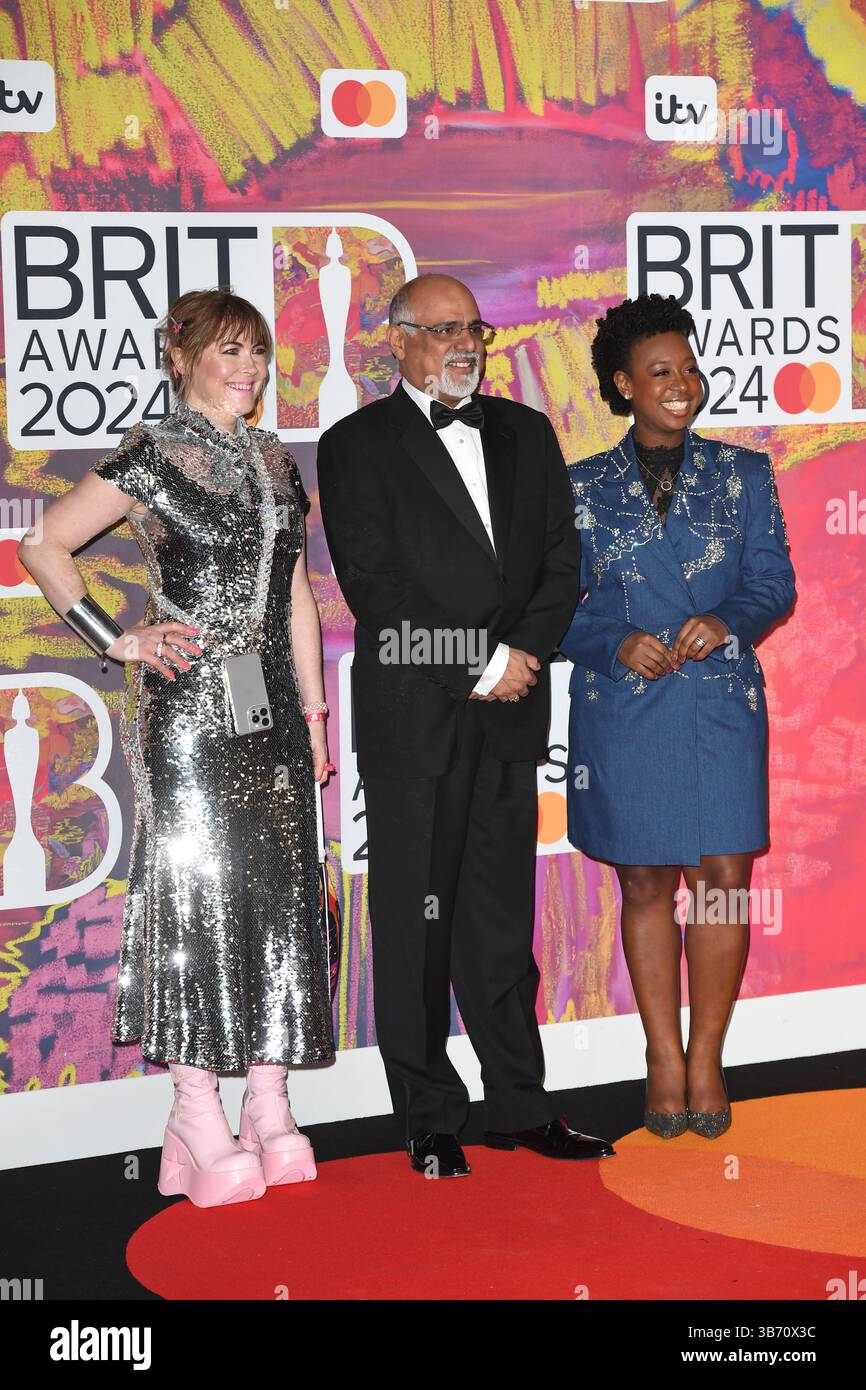 LONDON, ENGLAND - MARCH 02: Jo Twist, Raja Rajamannar and YolanDa Brown ...