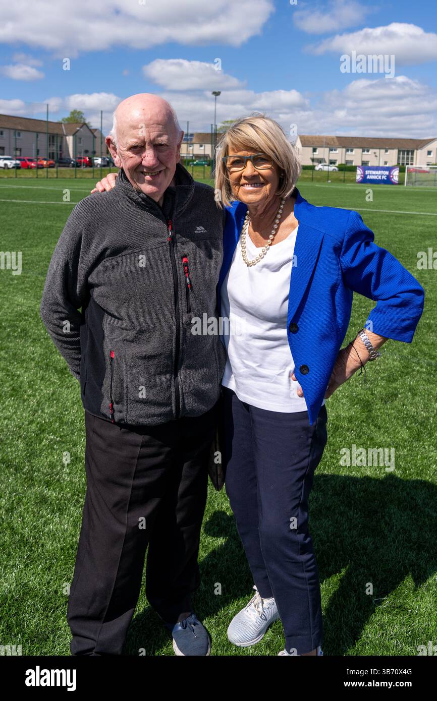 Stewarton, Scotland, UK. 4th Apr, 2025. Woman's Legends Football match ...