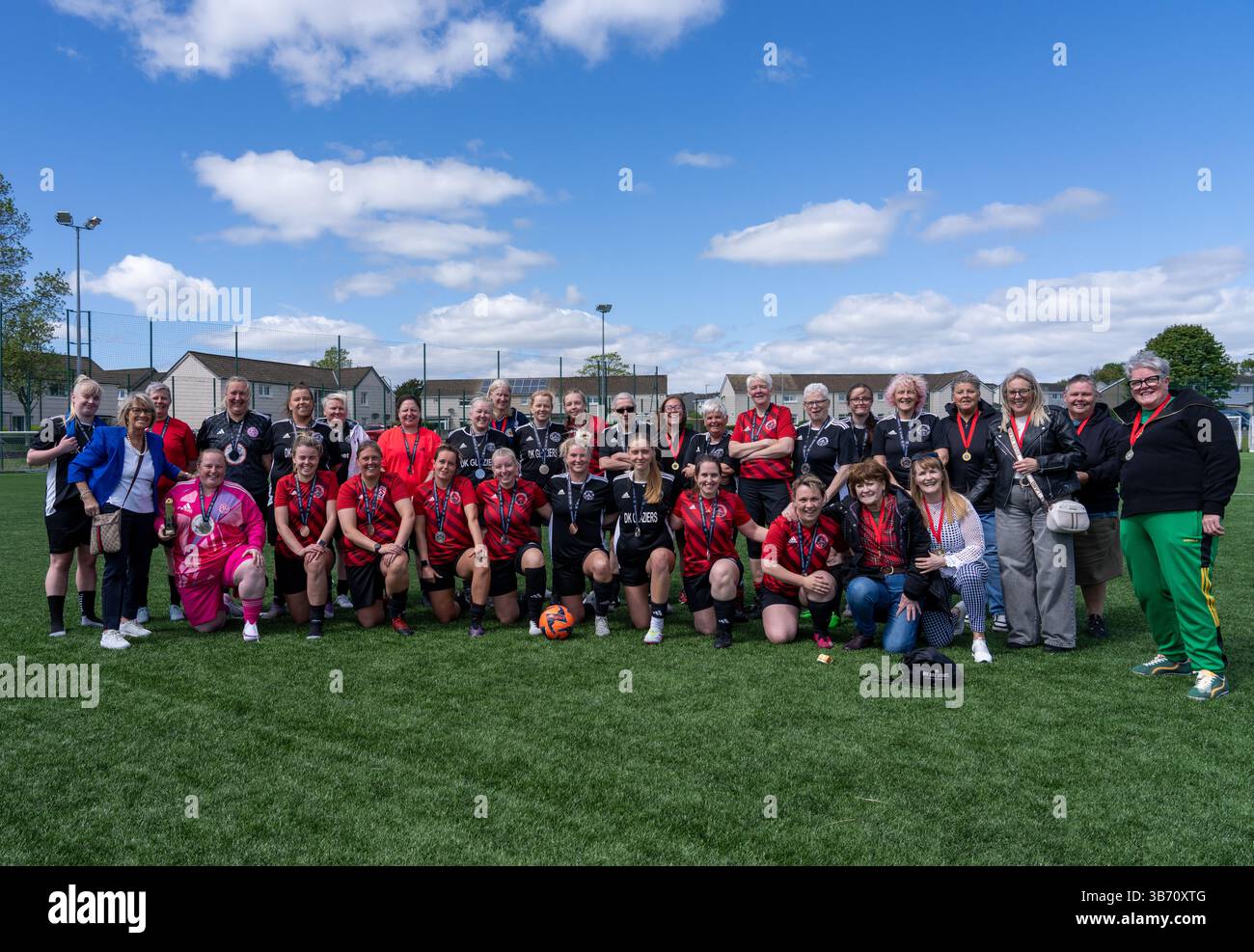 Stewarton, Scotland, UK. 4th Apr, 2025. Woman's Legends Football match ...