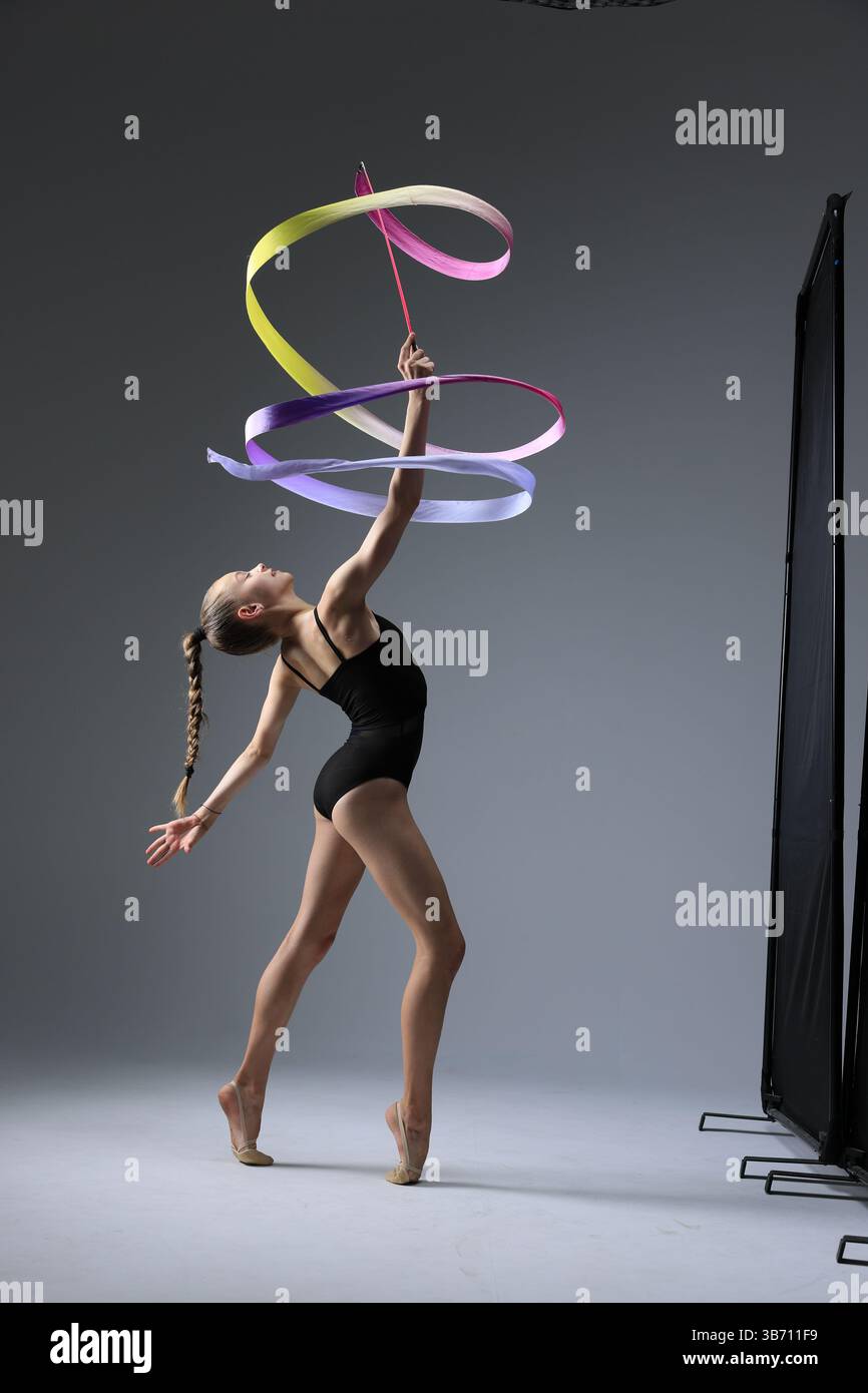 Graceful stunning gymnastics performance hi-res stock photography and ...