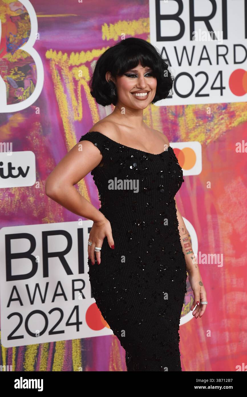 LONDON, ENGLAND - MARCH 02: Raye attending the BRIT Awards 2024 at ...