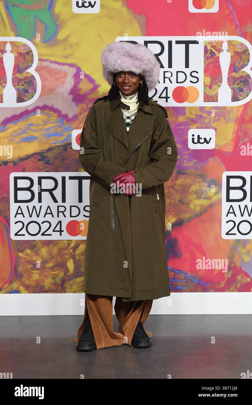 LONDON, ENGLAND - MARCH 02: Little Simz attending the BRIT Awards 2024 ...