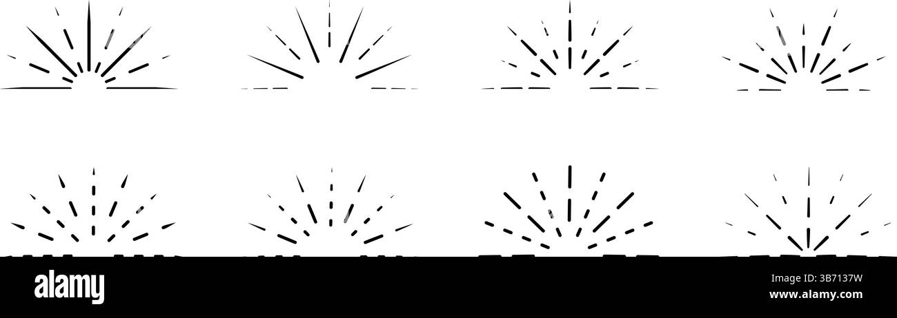 Simple fireworks on white Black and White Stock Photos & Images - Alamy