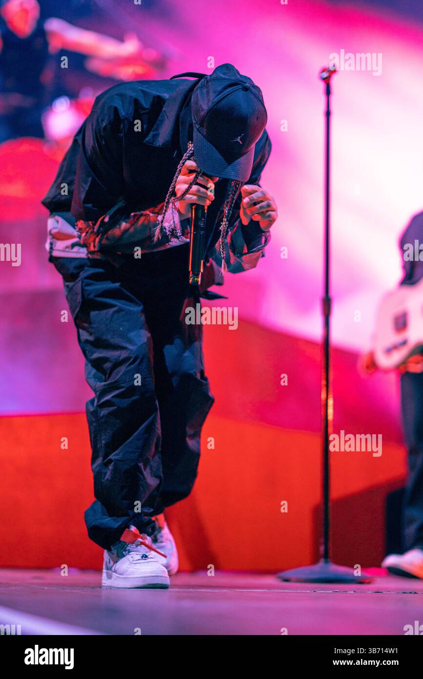 London, UK - 4 May 2025: Chase Atlantic performs Live at the O2 Arena ...