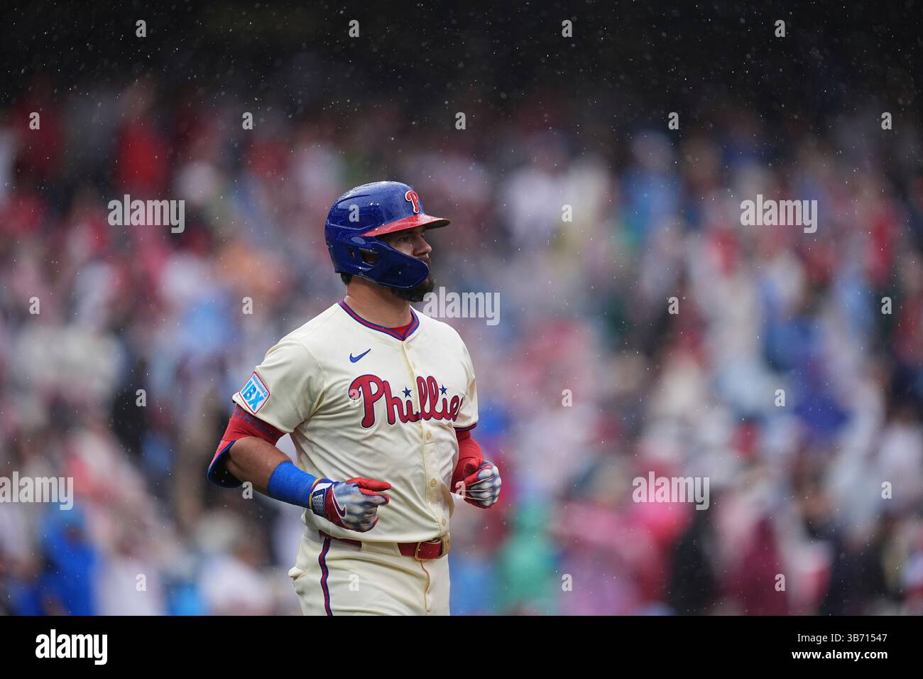 Philadelphia Phillies' Kyle Schwarber in action during a baseball game ...