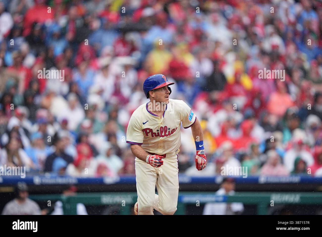 Philadelphia Phillies' J.T. Realmuto in action during a baseball game ...