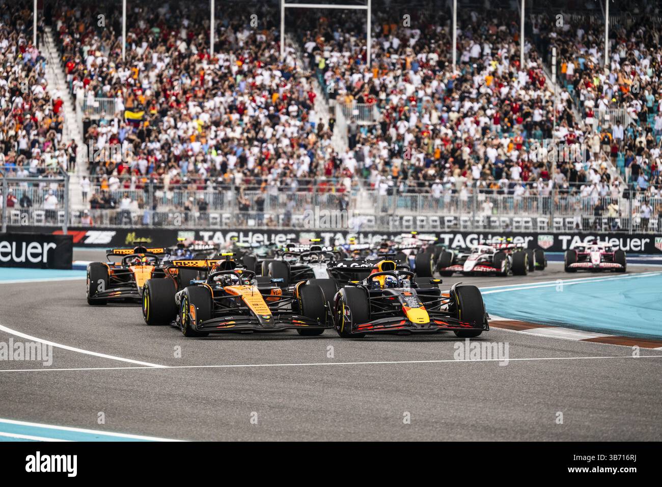 Start of the race, depart, during the Formula 1 Crypto.com Miami Grand ...