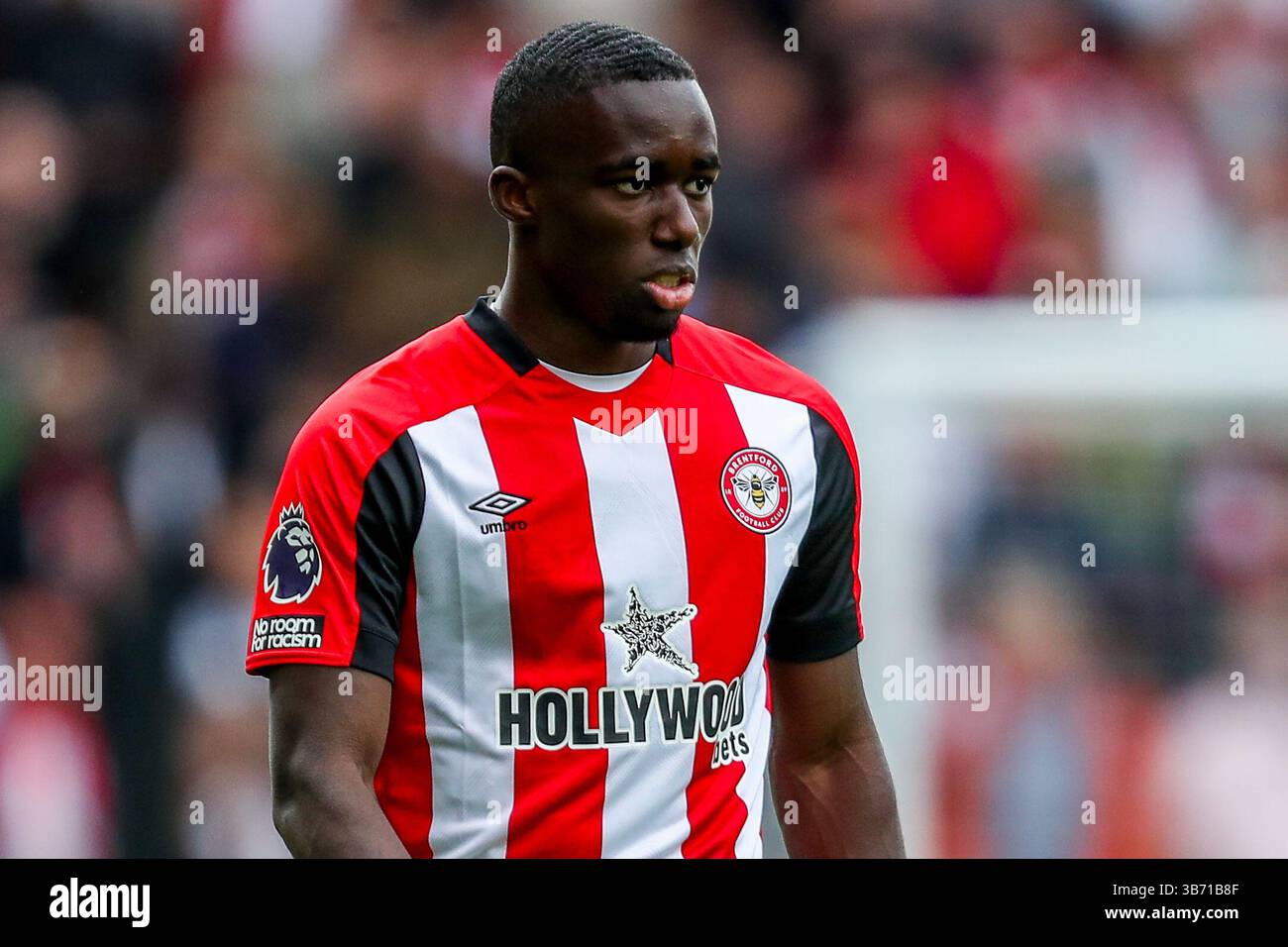 London, UK. 04th May, 2025. Michael Kayode of Brentford looks on during ...
