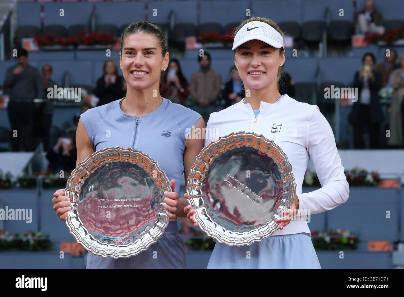 Madrid, Spain. 04th May, 2025. Anna Kalinskaya and Sorana Cirstea of ...