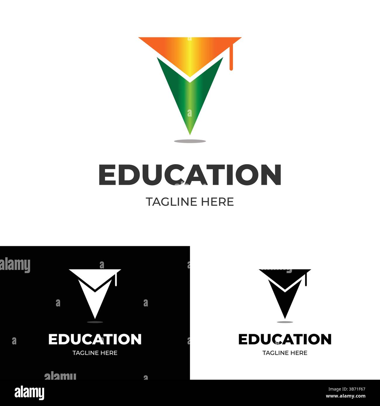 Professional modern education logo hi-res stock photography and images ...