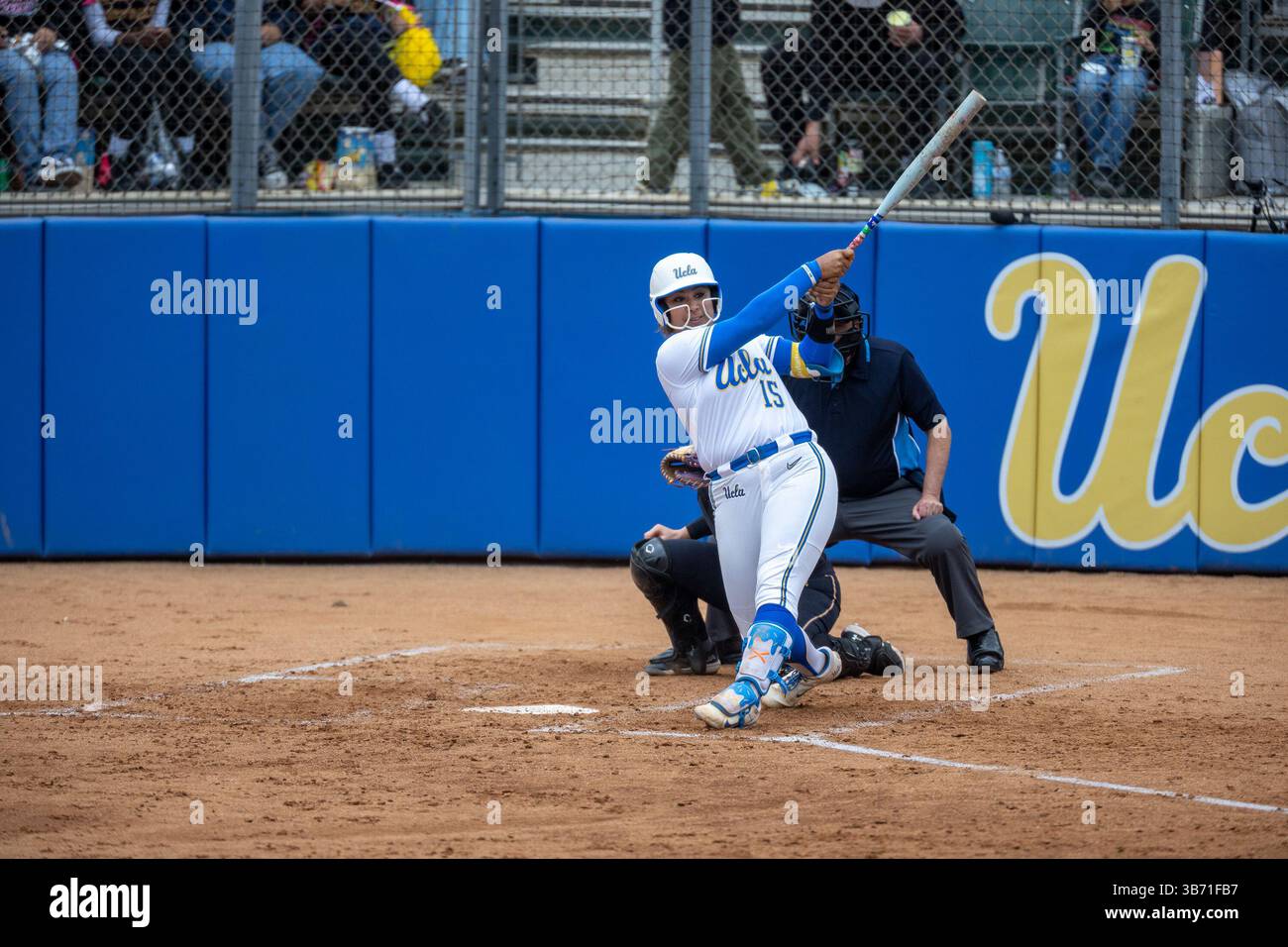 Easton Stadium, Los Angeles, USA. 4th May, 2025. UCLA's Jordan Woolery ...
