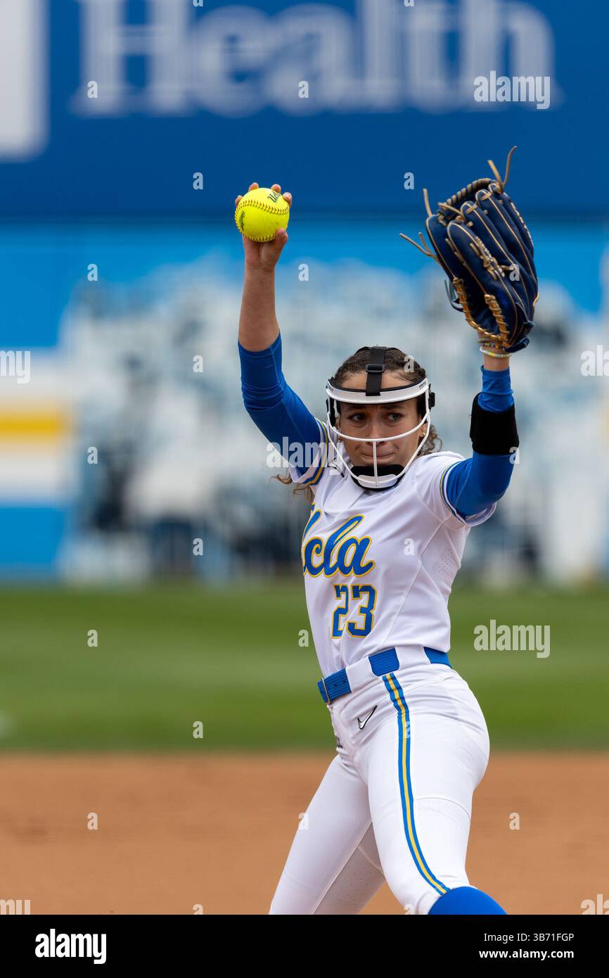 May 4, 2025: UCLA pitcher Taylor Tinsley (23) delivers a pitch during a ...