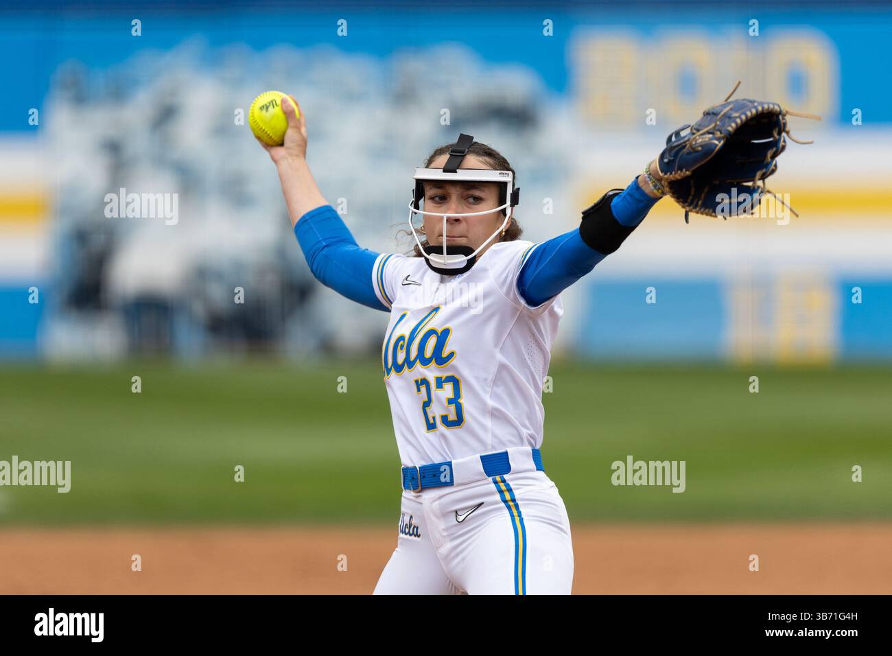 Easton Stadium, Los Angeles, USA. 4th May, 2025. UCLA pitcher Taylor ...