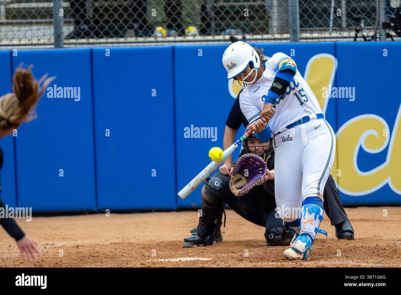 Easton Stadium, Los Angeles, USA. 4th May, 2025. UCLA's Jordan Woolery ...
