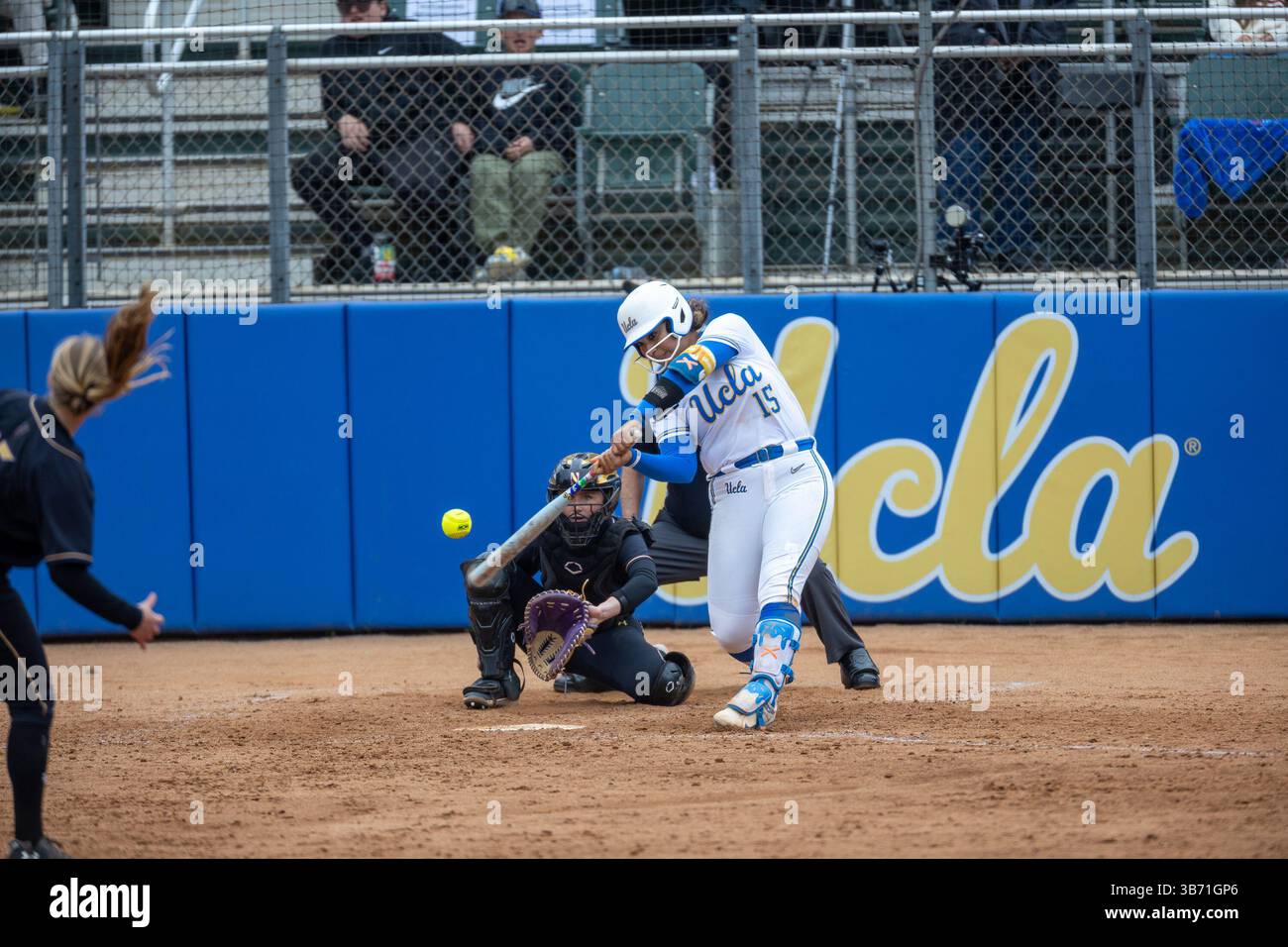 Easton Stadium, Los Angeles, USA. 4th May, 2025. UCLA's Jordan Woolery ...
