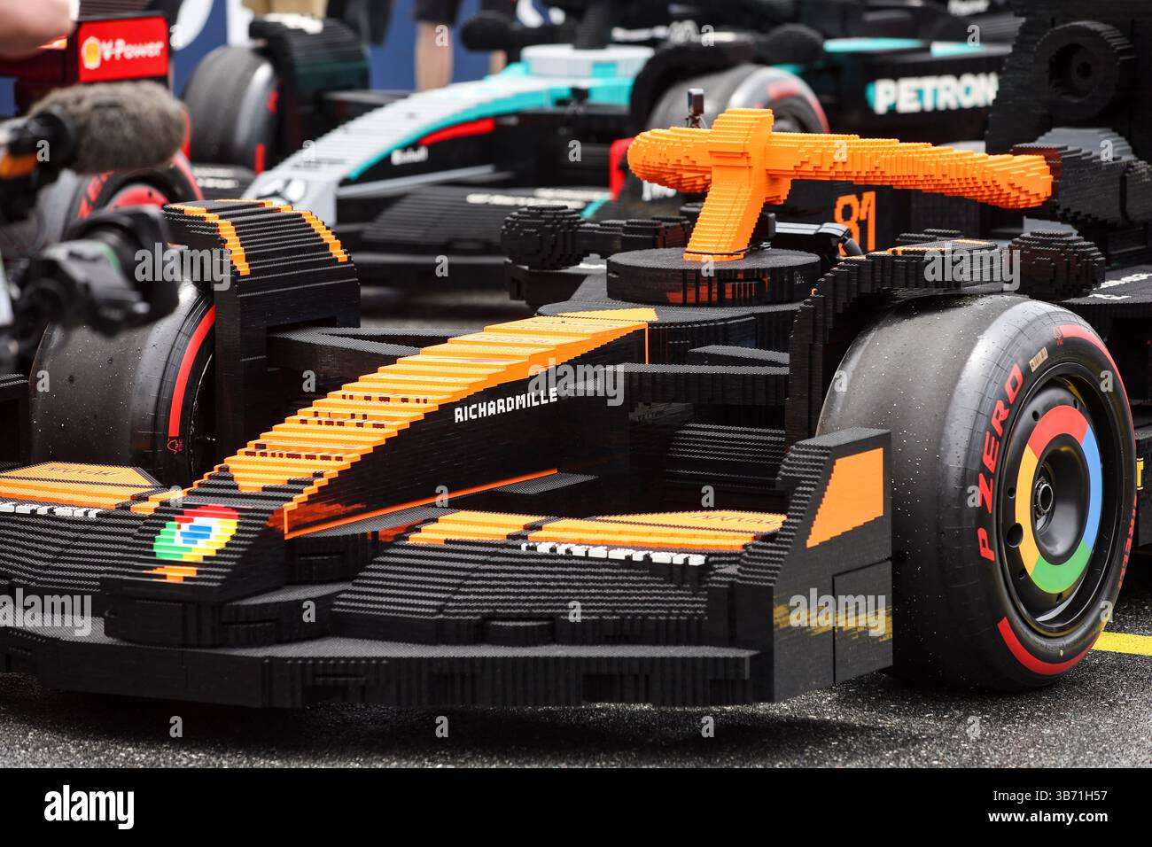 Lego F1 cars parade McLaren F1 Team during the Formula 1 Crypto.com ...