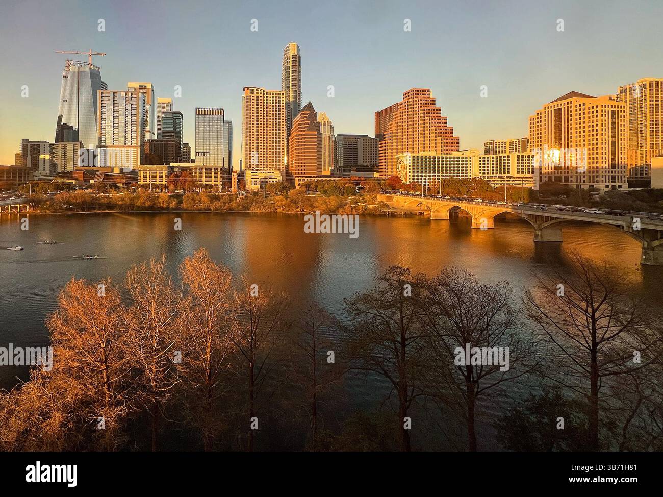 Austin at sunset, Texas Stock Photo - Alamy