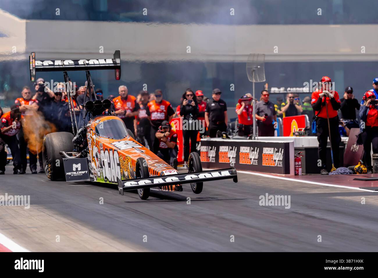 Concord, Nc, USA. 27th Apr, 2025. Top Fuel Dragster driver, JUSTIN ...