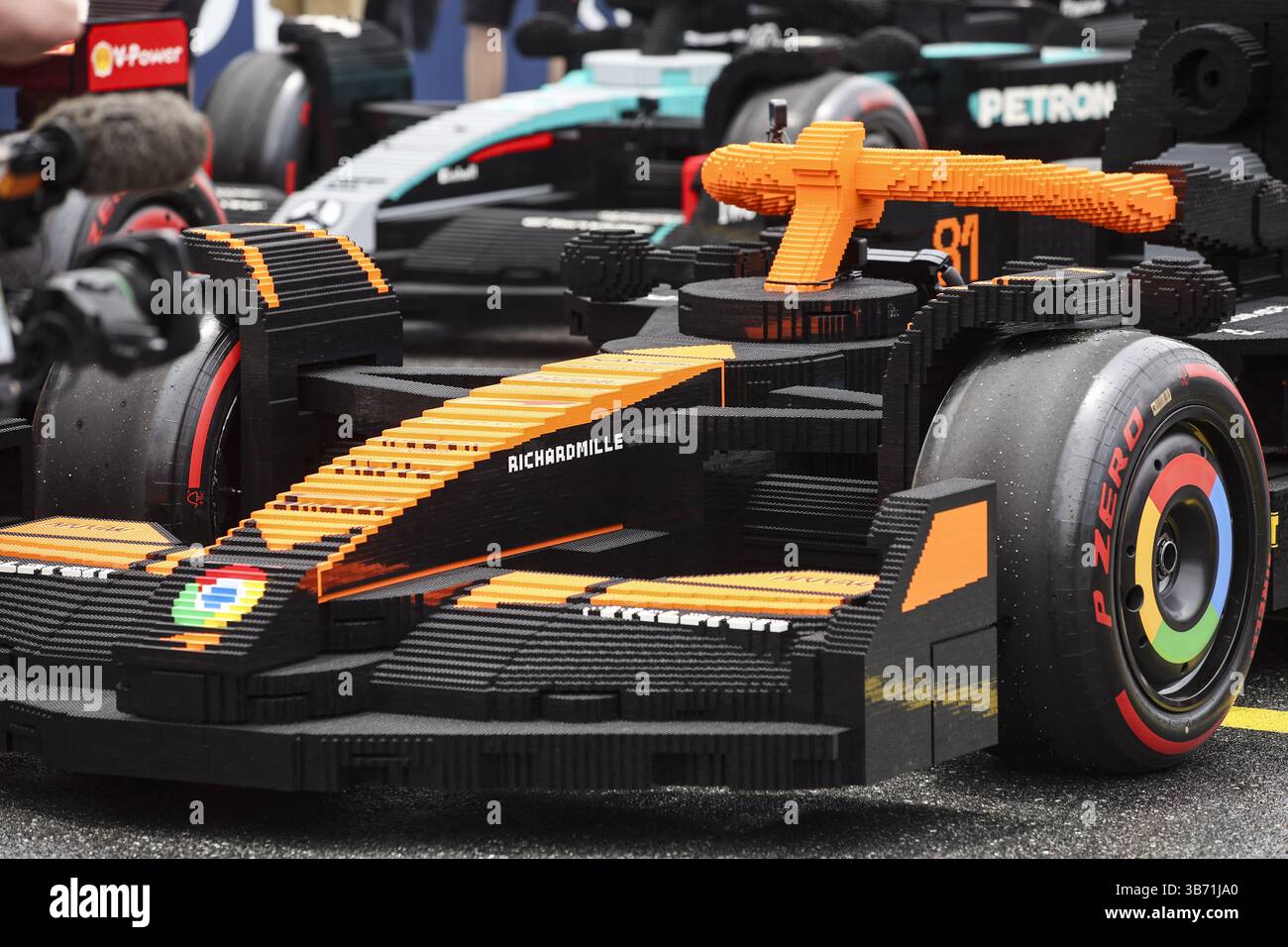 Lego F1 cars parade McLaren F1 Team during the Formula 1 Crypto.com ...