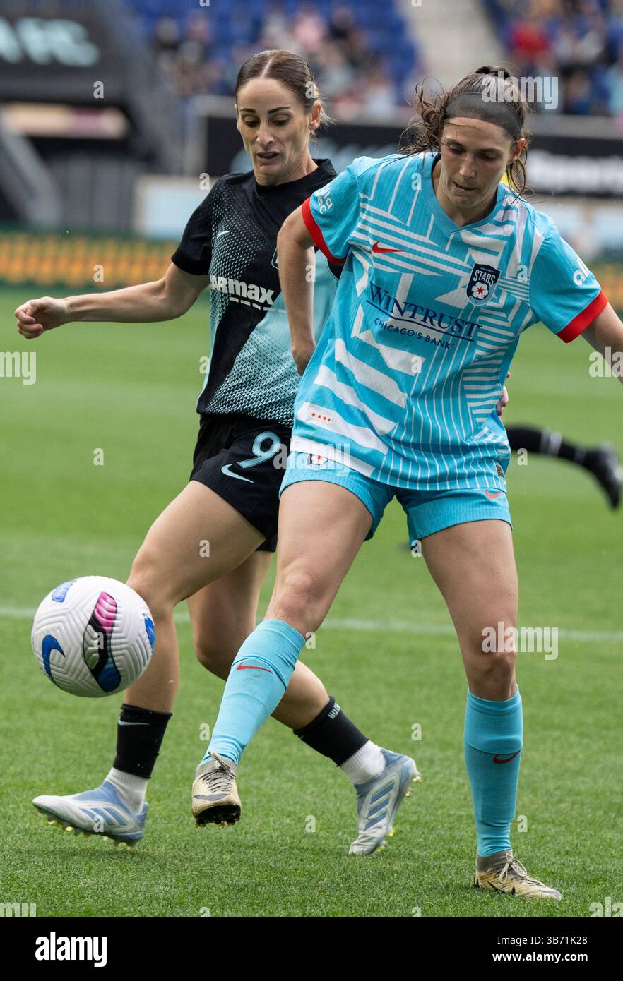 Harrison, NJ, May 4, 2025: Taylor Malham (32) of Chicago Stars and ...