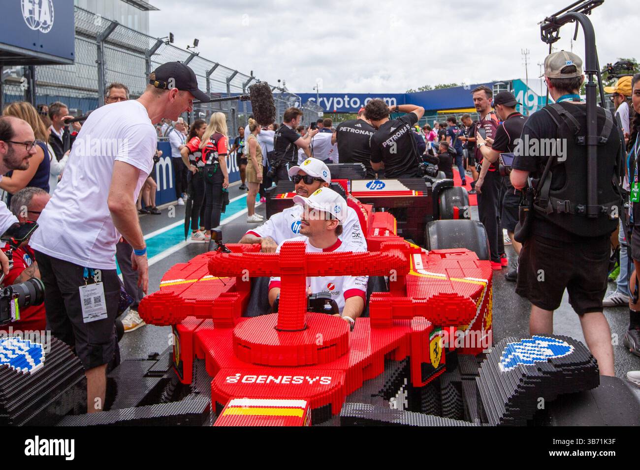 Driver Parade with F1 Lego Model Car 1:1 during Formula 1 Crypto.com ...