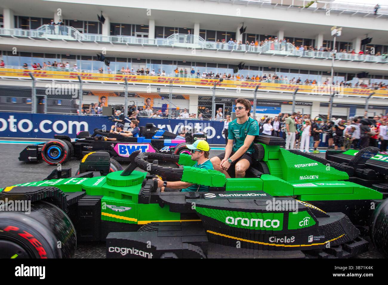 Driver Parade with F1 Lego Model Car 1:1 during Formula 1 Crypto.com ...