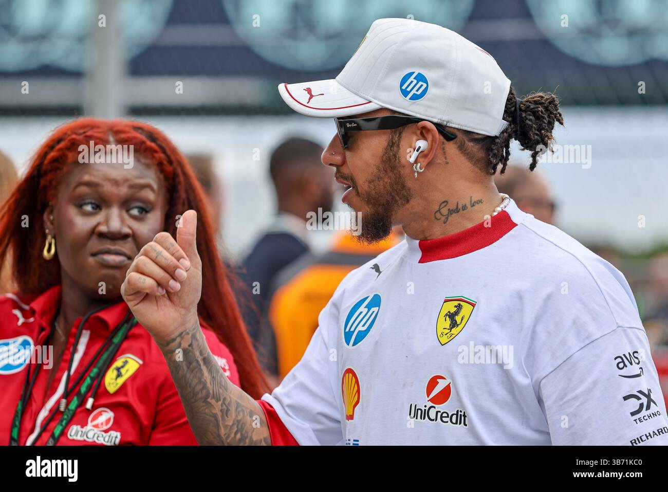 Miami, USA. 04th May, 2025. Lewis Hamilton (GBR) - Scuderia Ferrari ...