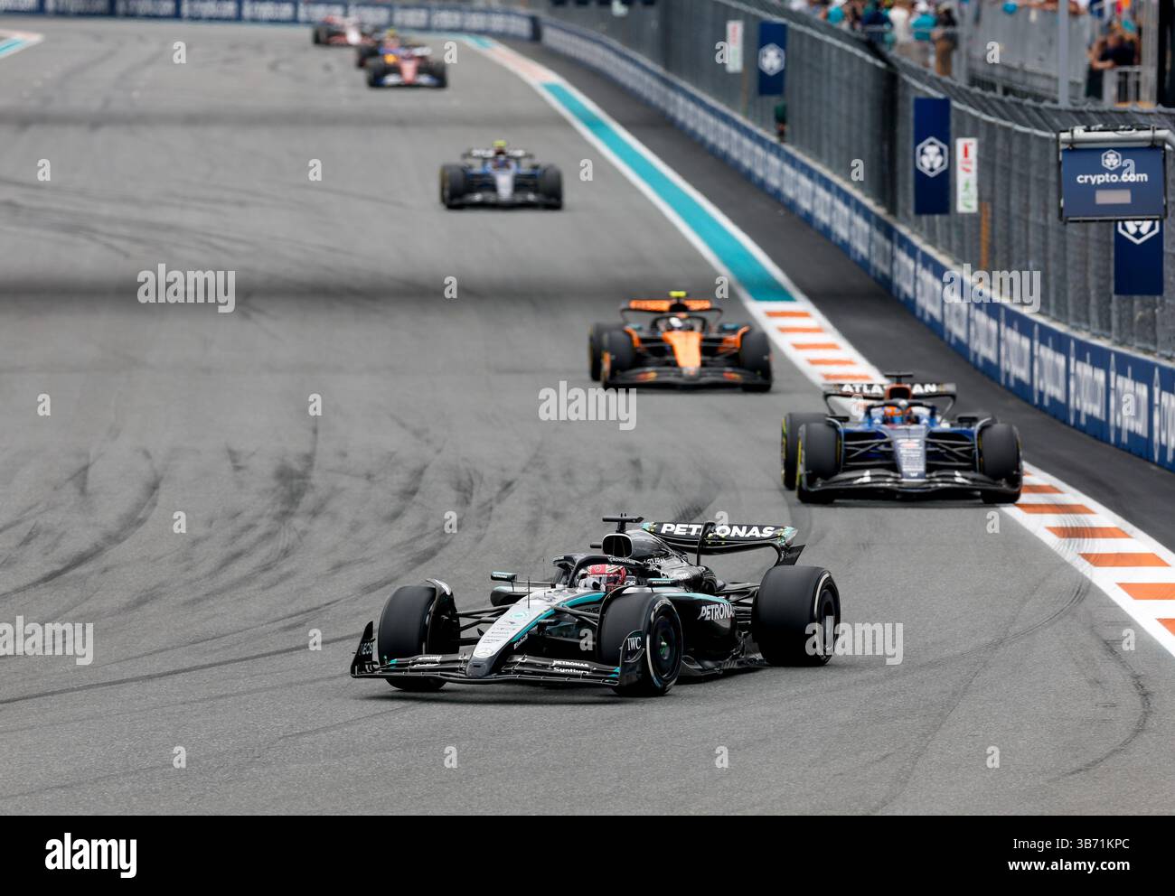 63 RUSSELL George (gbr), Mercedes AMG F1 Team W16, action during the ...