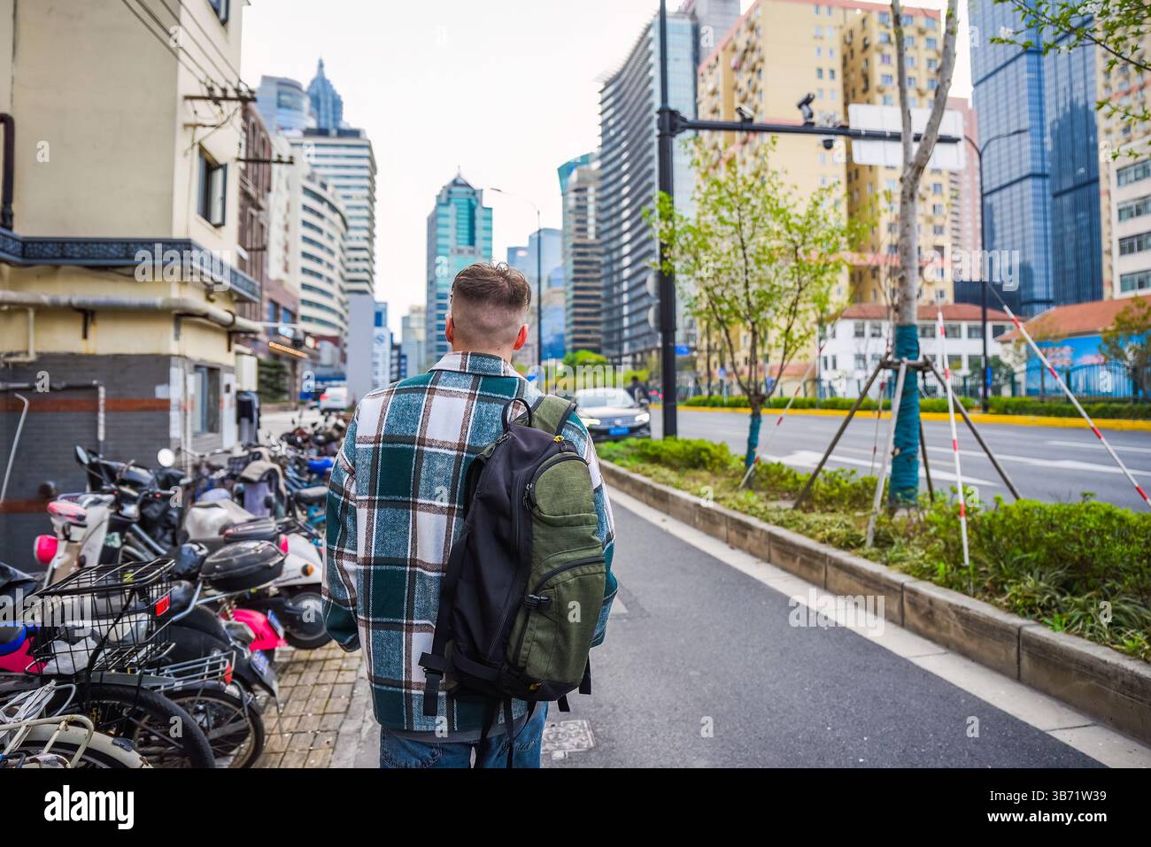 Man on solo walk explores hi-res stock photography and images - Alamy