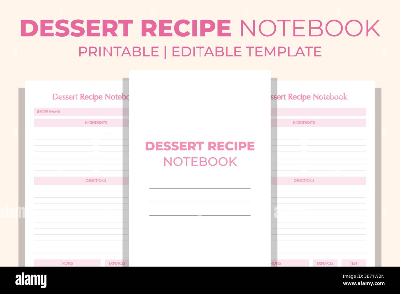 Dessert recipe tracker hi-res stock photography and images - Alamy
