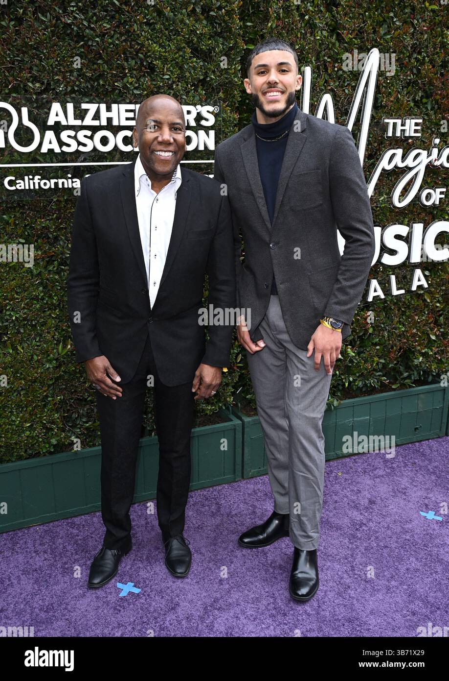 Los Angeles, USA. 04th May, 2025. Nathan East and Noah East arriving at ...