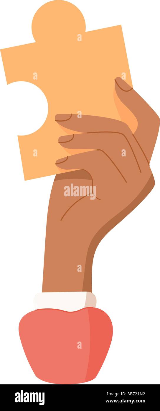 Hand holding puzzle piece icon hi-res stock photography and images - Alamy
