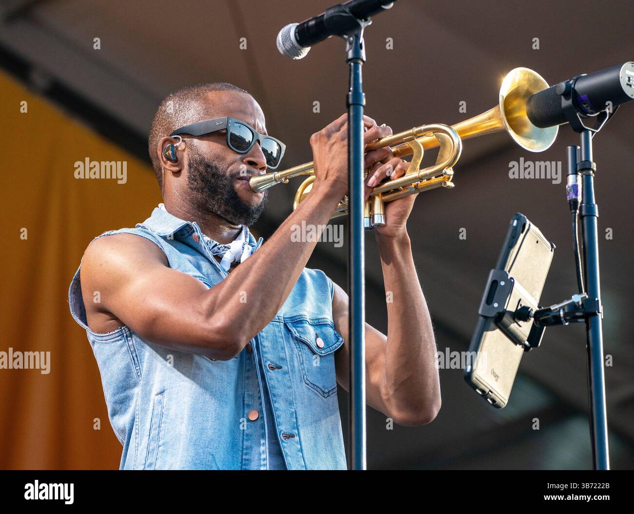 Trombone Shorty performs during the second weekend of the New Orleans ...