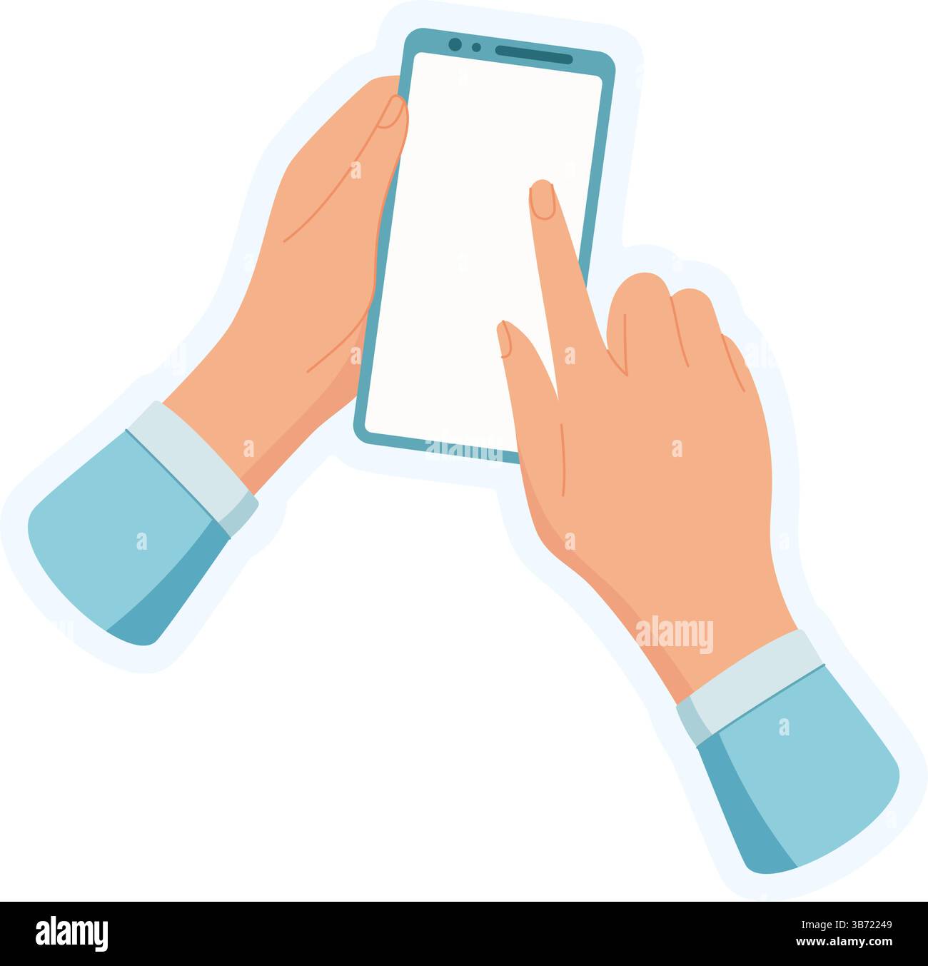 Character sticker mockup Cut Out Stock Images & Pictures - Alamy