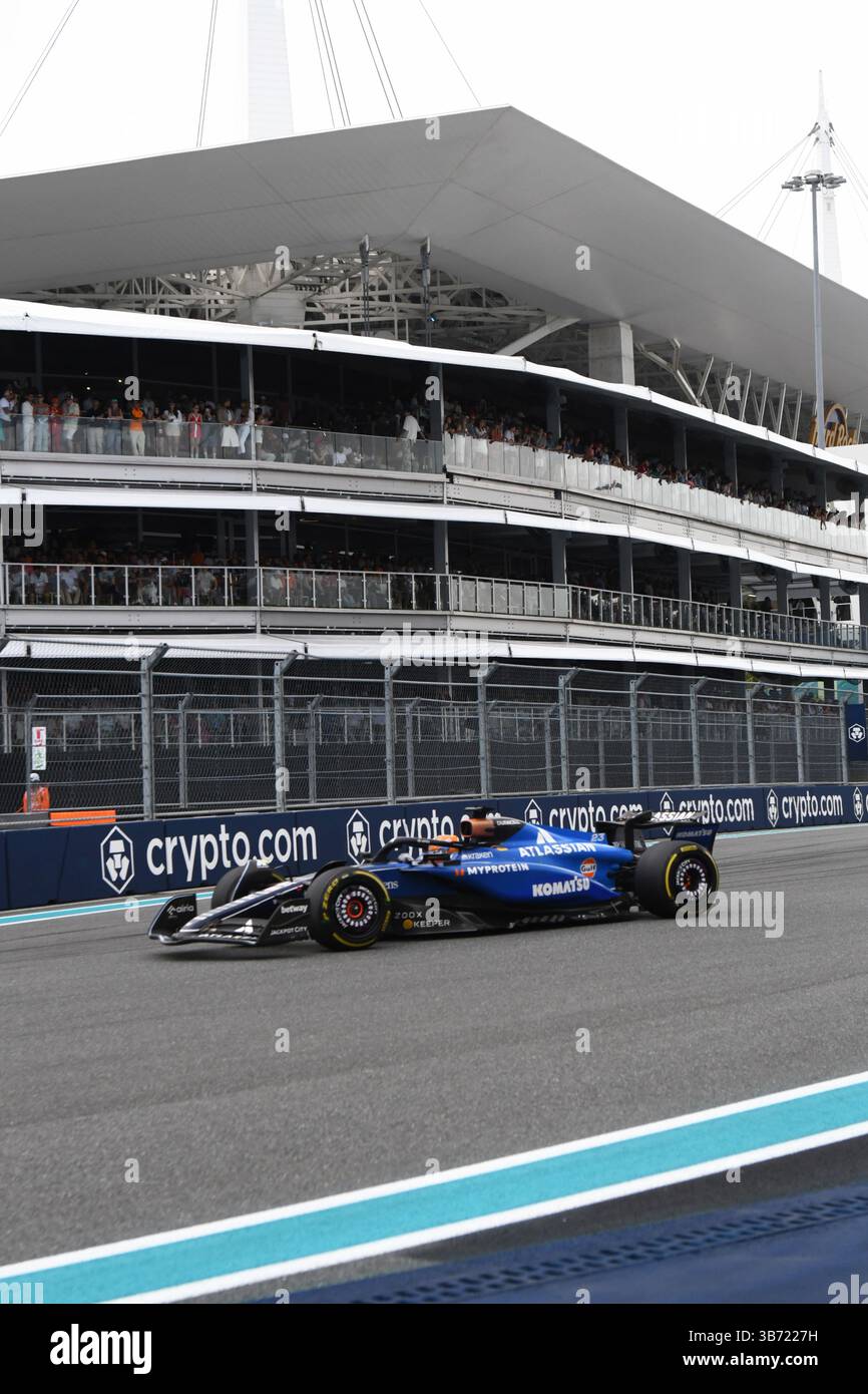 Miami, USA. 04th May, 2025. Alexander Albon of Thailand and driver of ...
