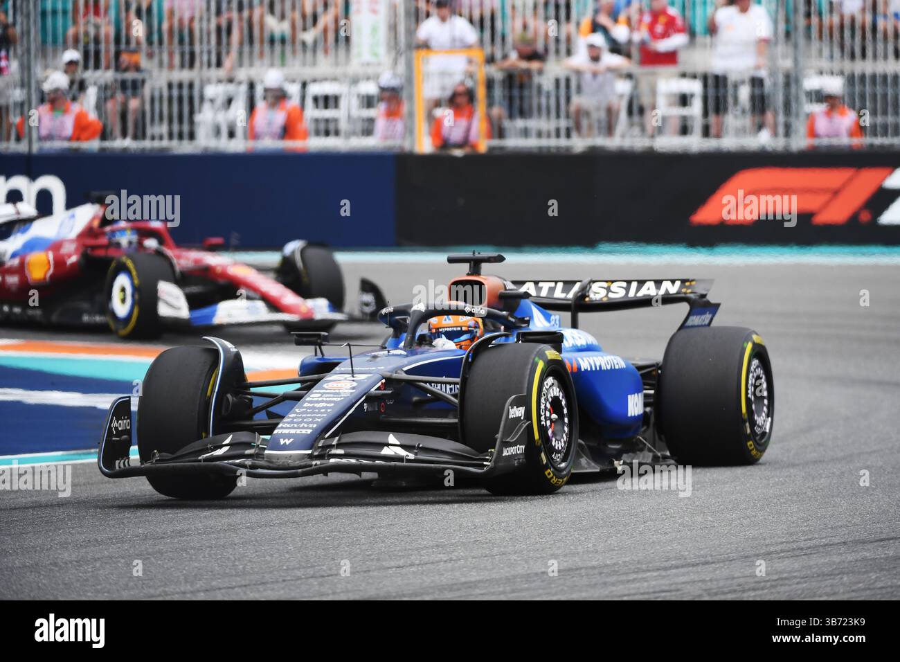 Miami, USA. 04th May, 2025. Alexander Albon of Thailand and driver of ...