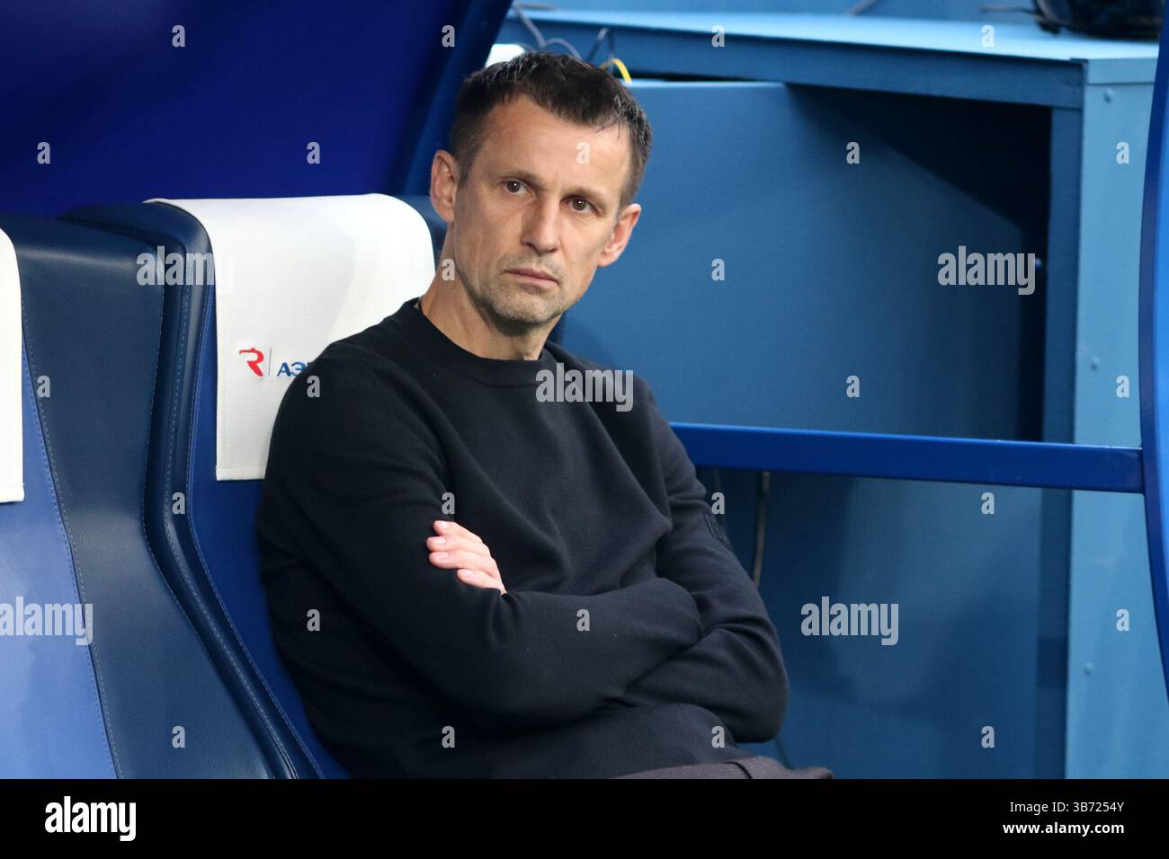 Saint Petersburg, Russia. 04th May, 2025. Sergei Semak, head coach of ...