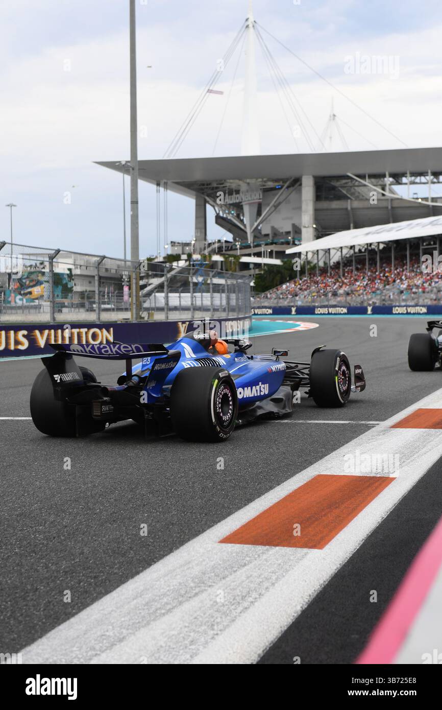Miami, USA. 04th May, 2025. Alexander Albon of Thailand and driver of ...