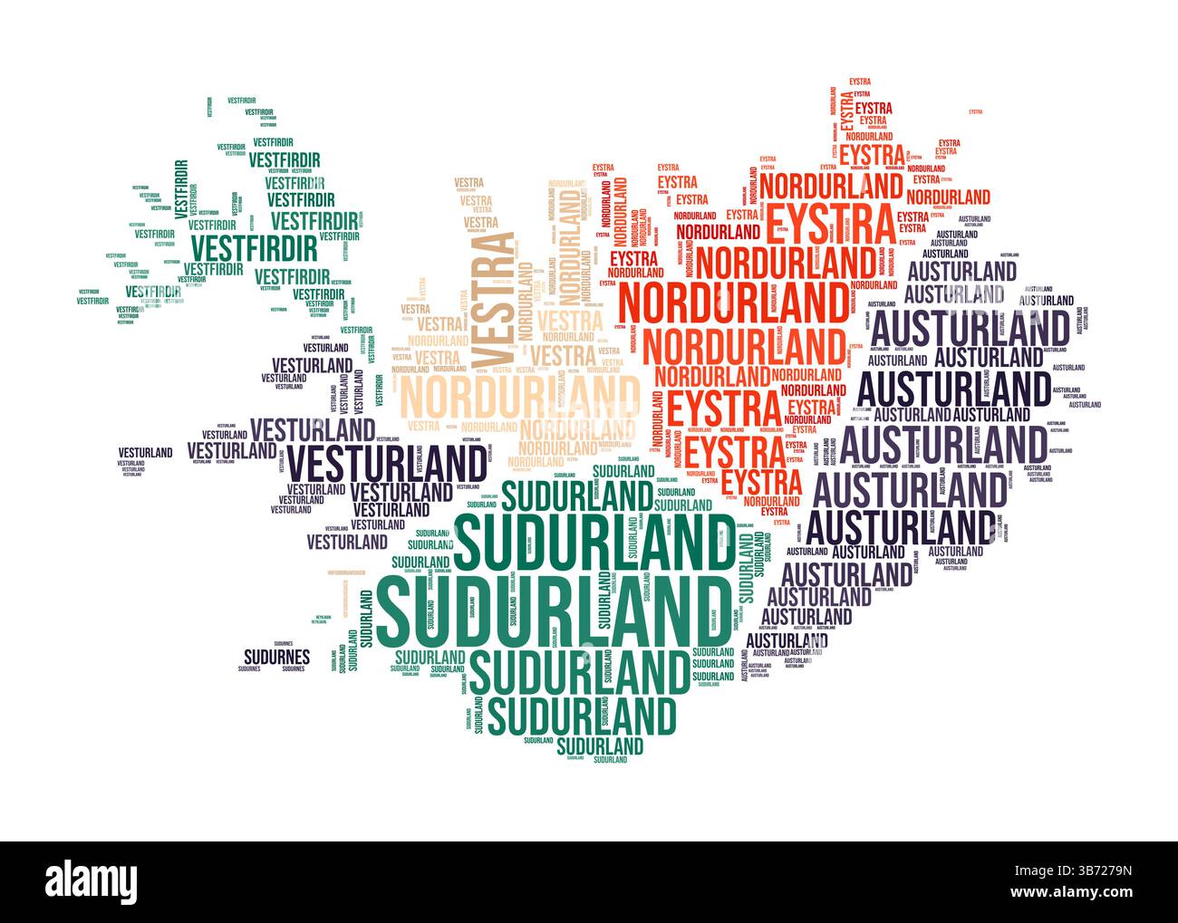 Shape austurland region iceland hi-res stock photography and images - Alamy