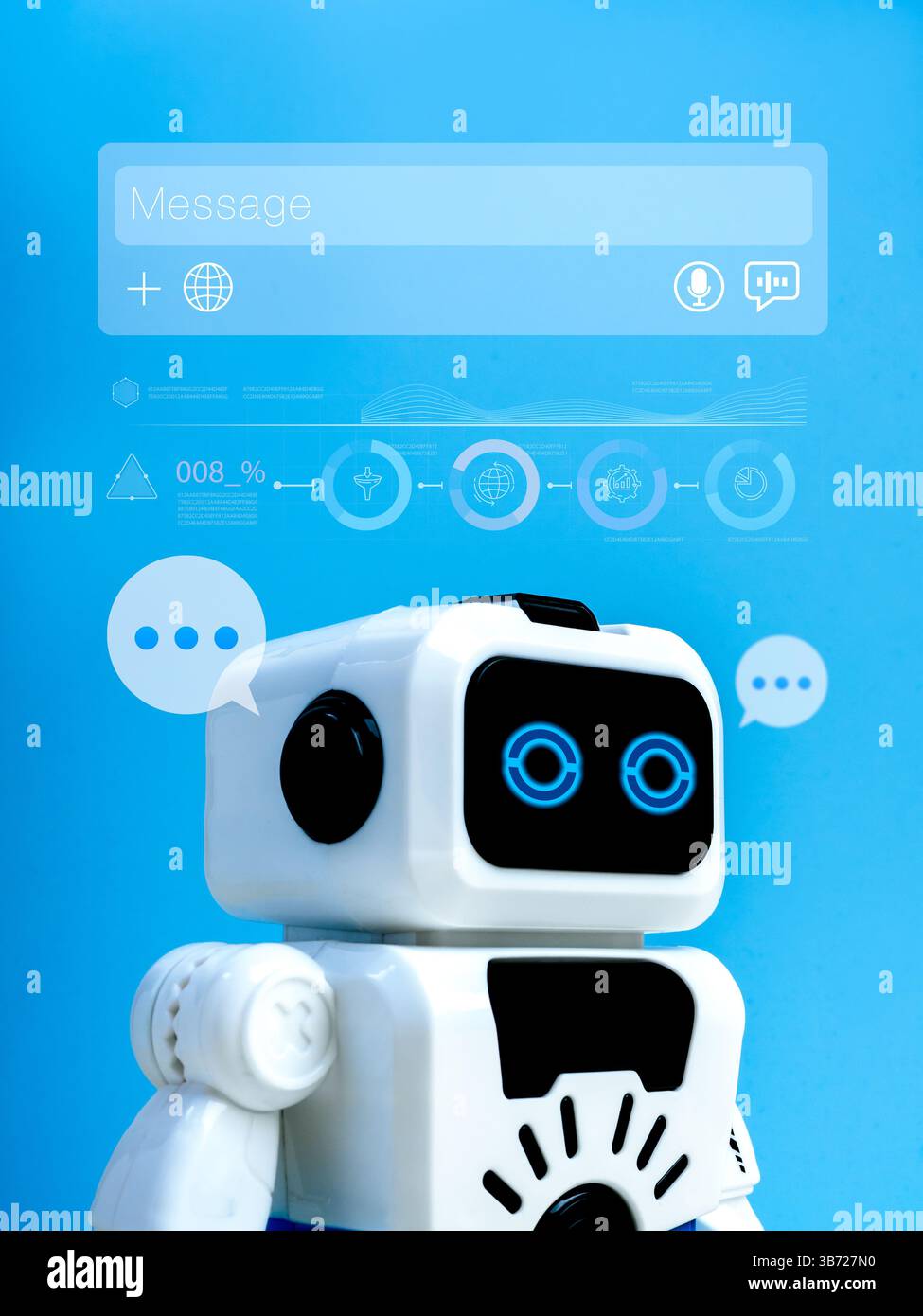 AI bot, online communication chatbot service, Artificial intelligence ...