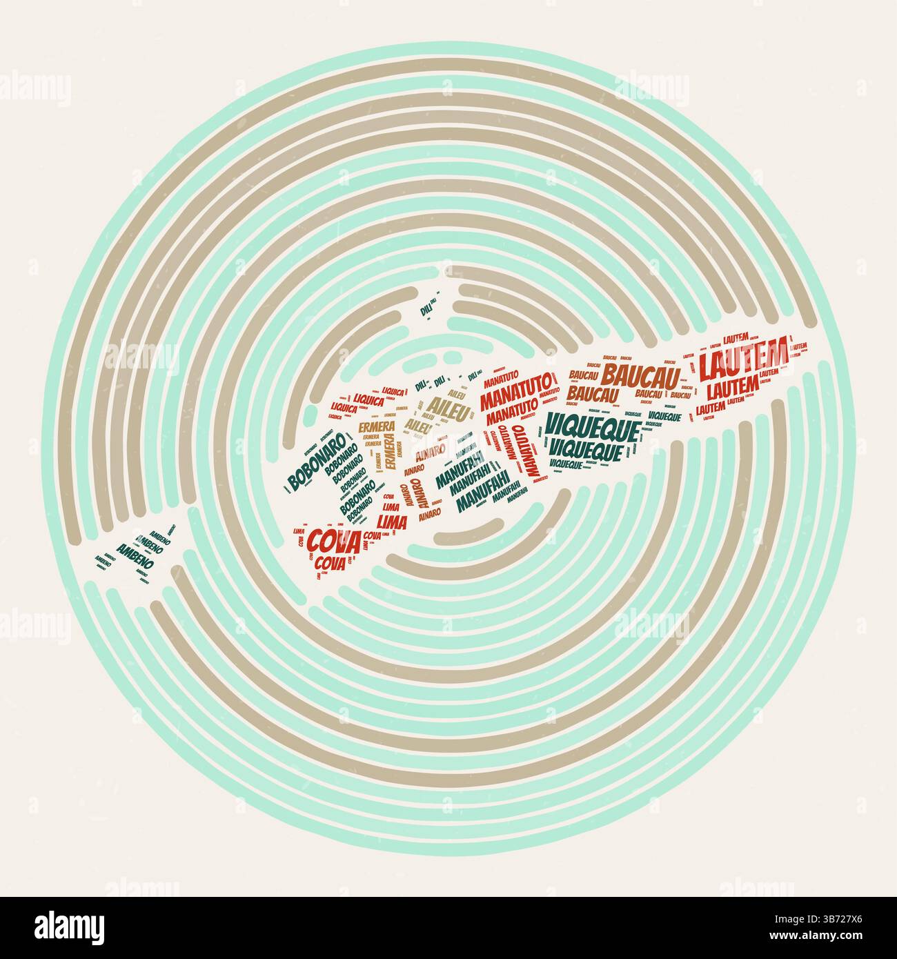 Timor leste round poster hi-res stock photography and images - Alamy