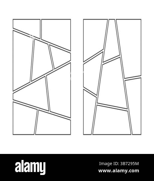 collage grid blank template for a manga comic storyboard layout panel ...