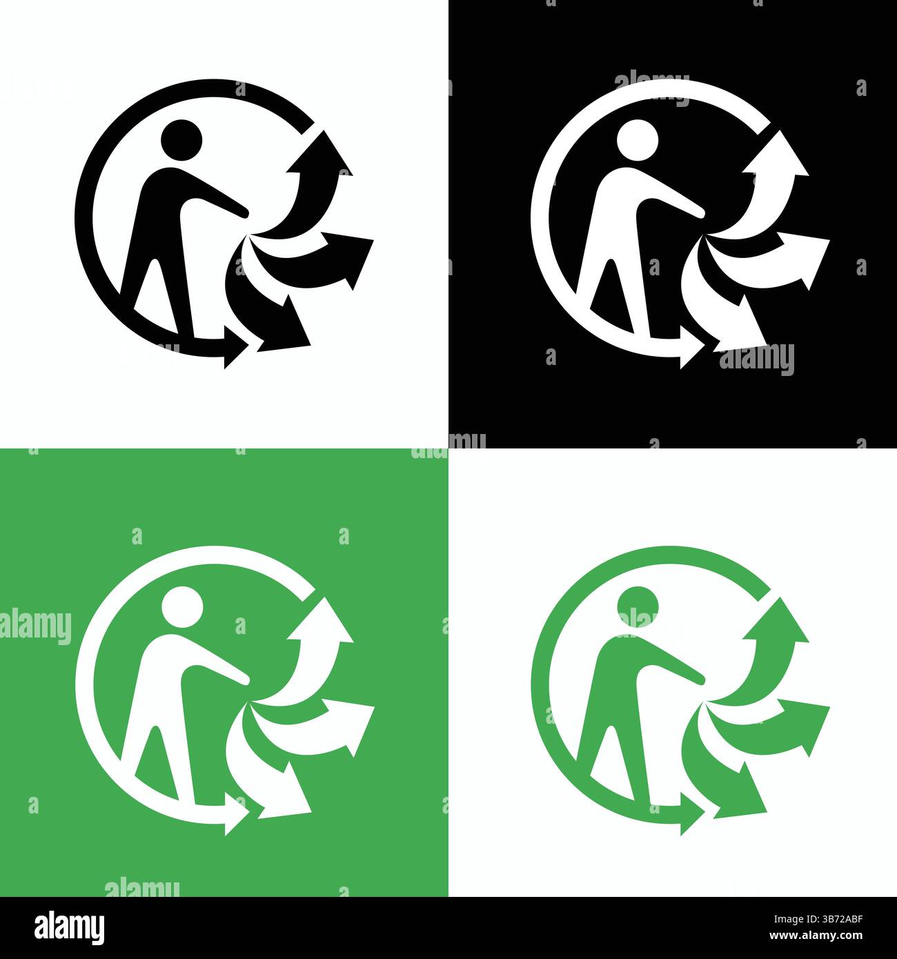 Triman logo recycle icon transparent png. triman vector symbol set ...