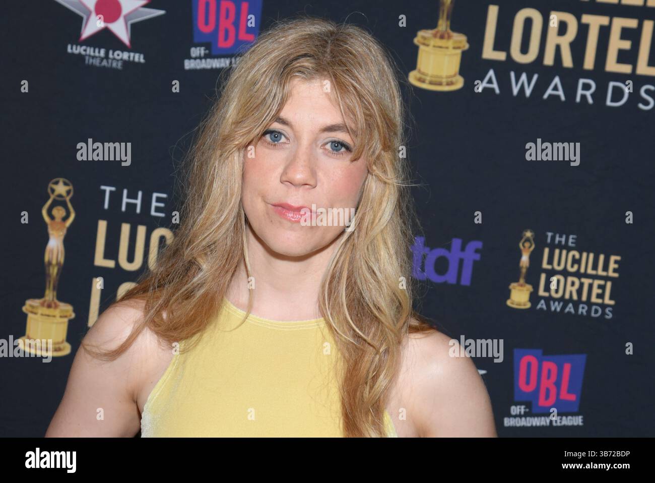 New York, USA. 04th May, 2025. Susannah Flood attending the 40th Annual Lucille Lortel Awards at ...